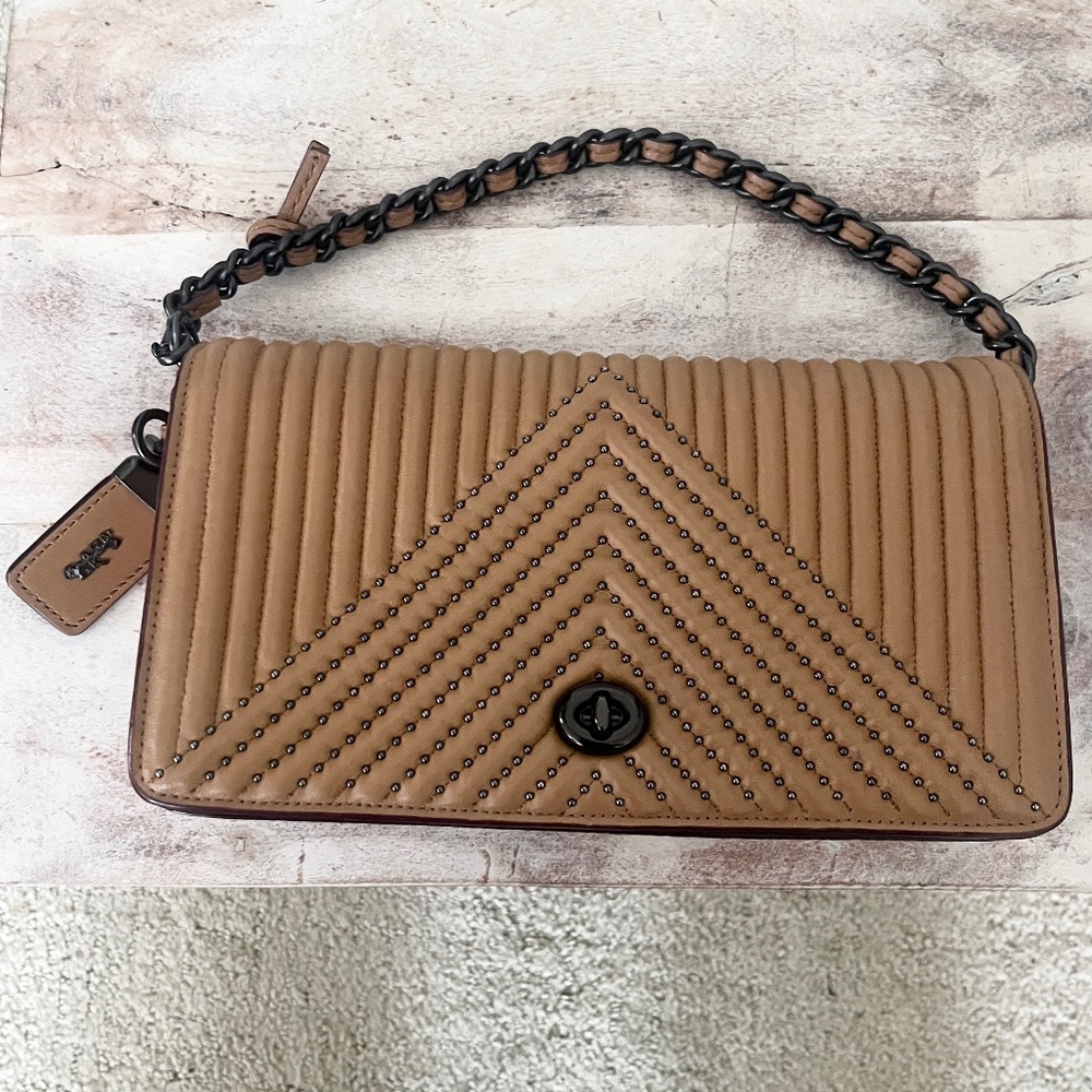 Coach Dinky With Quilting And Rivets - Gem